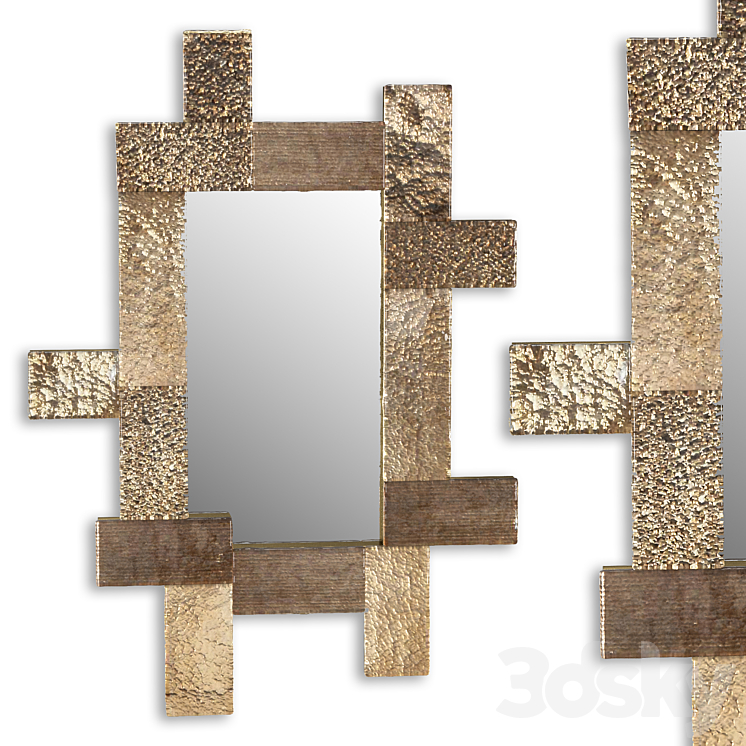 Highline Murano Glass Mirror - Mirror - 3D model