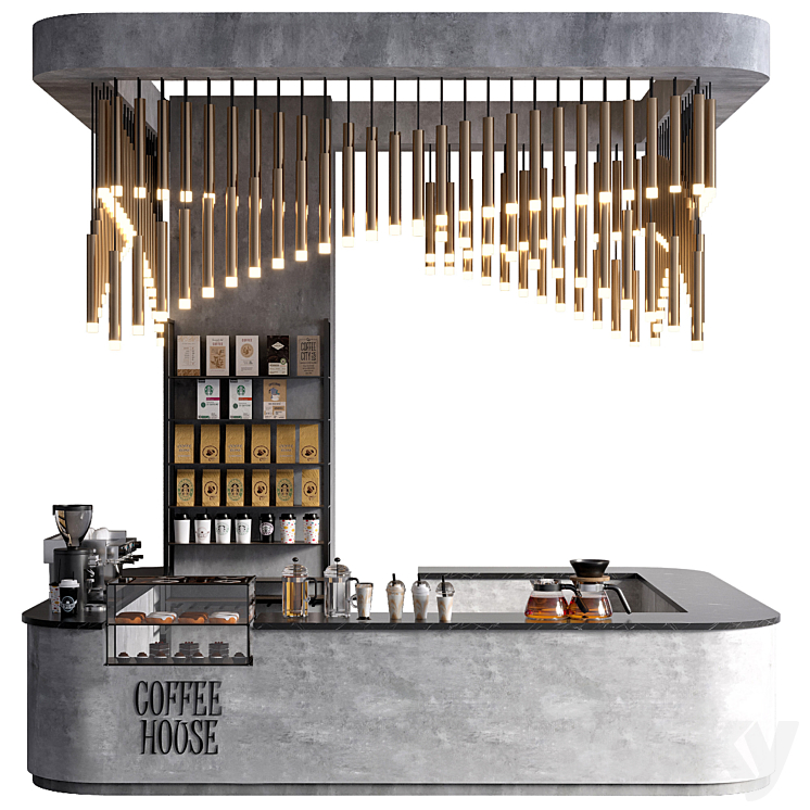 CAFE BAR NO5 - Restaurant - 3D model