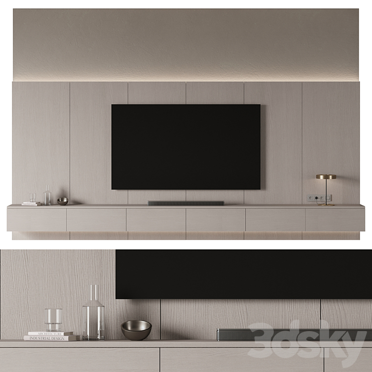TV panel №8 - TV Wall - 3D model