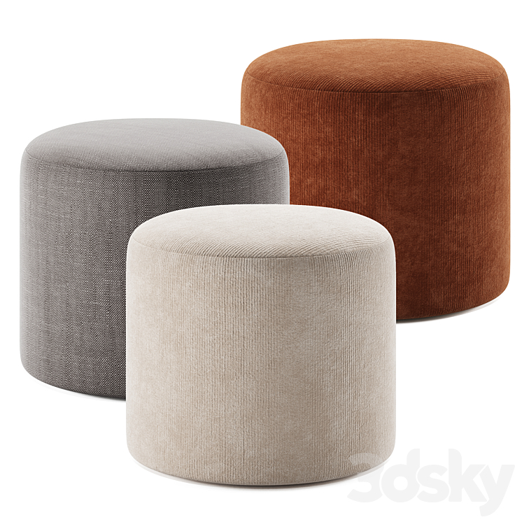 KOFI-2 Pouffe by Divan.ru - Other soft seating - 3D model