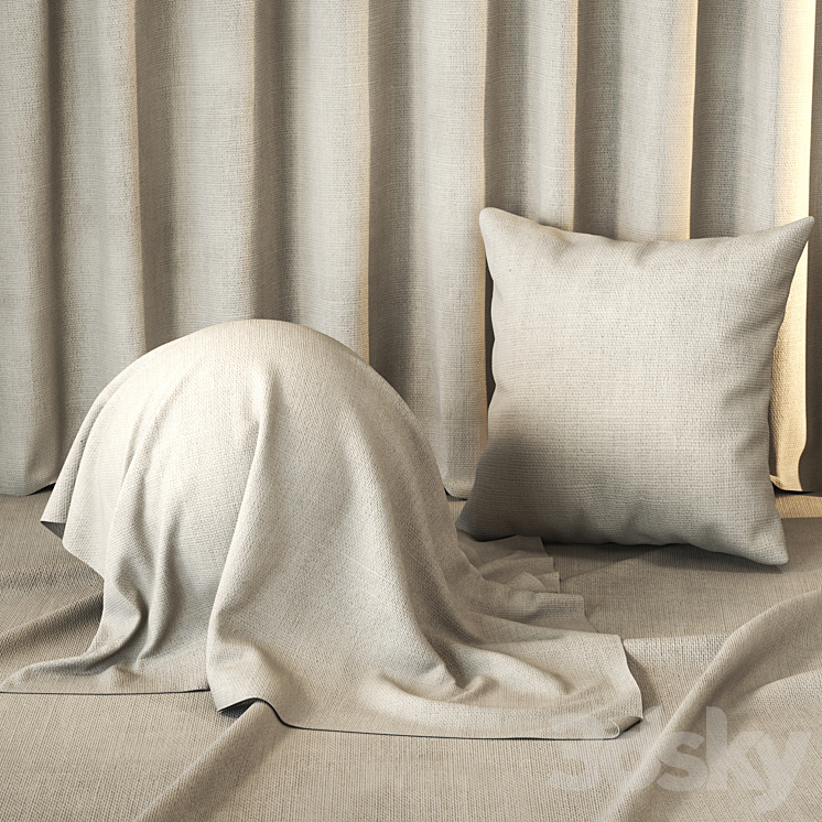 Cotton Fabric Texture 4K - Seamless - 2 Color - Fabric - 3D model