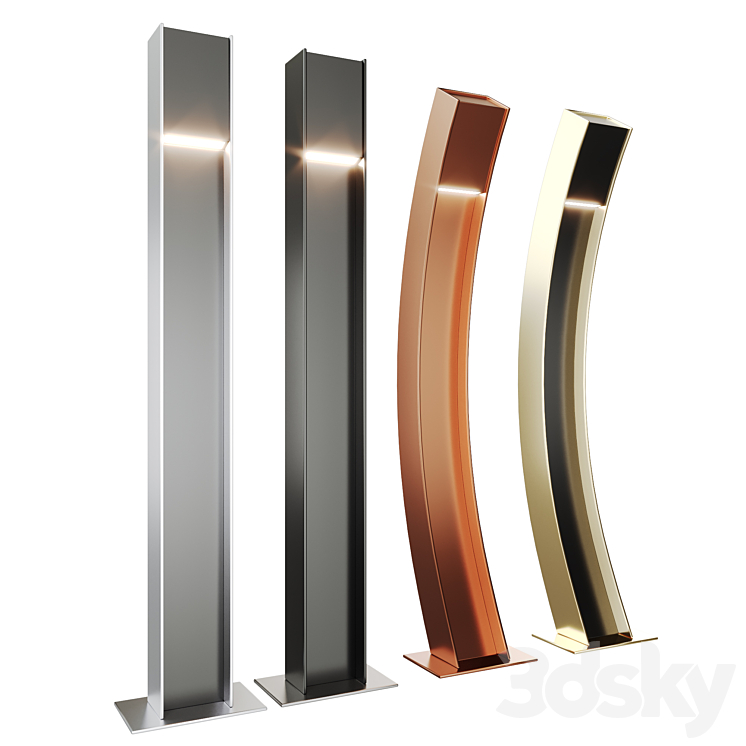 Linea Light Apache (Bollard & Pole) - Street lighting - 3D model