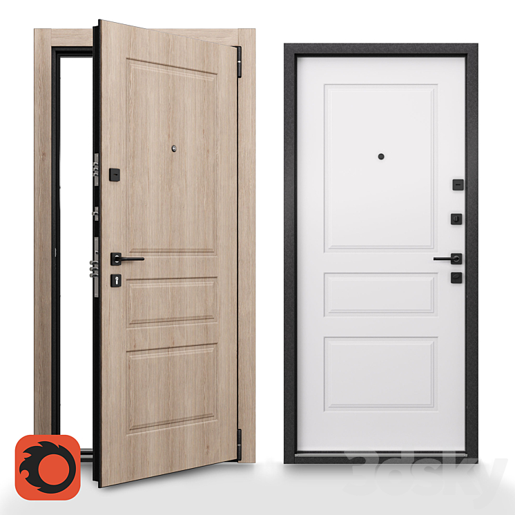 OM Delta PRO D-25 - Doors - 3D model
