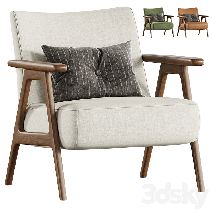 Hendricks Accent Chair by John Lewis - Arm chair - 3D model