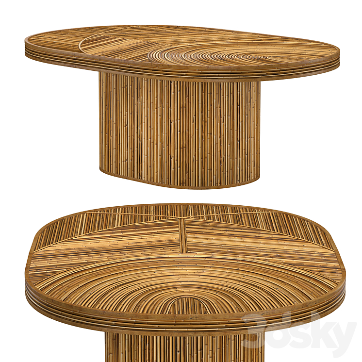 Coffee table fish - Table - 3D model