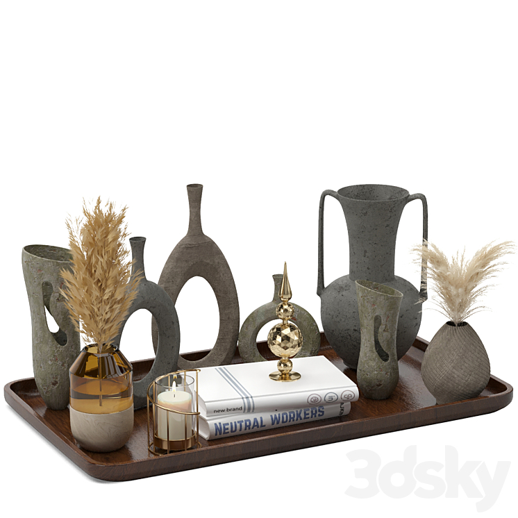 decorative 71 - Decorative set - 3D model