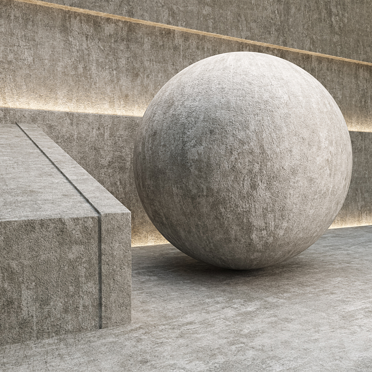 Concrete Material 14 - Stone - 3D model