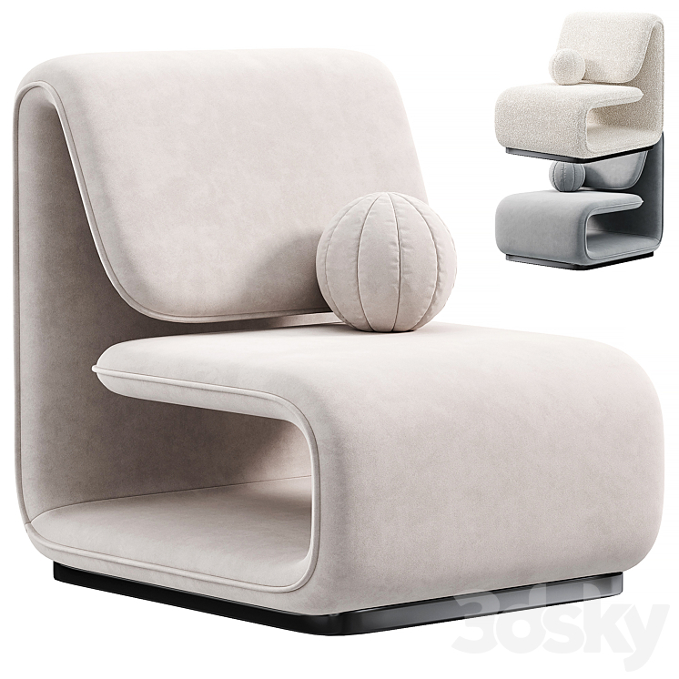 GUBIN Armchair by ARTIPIECES - Arm chair - 3D model