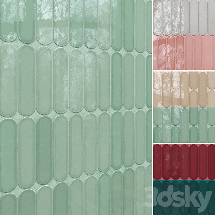 Ceramic Tiles Set 003 - Tile - 3D model