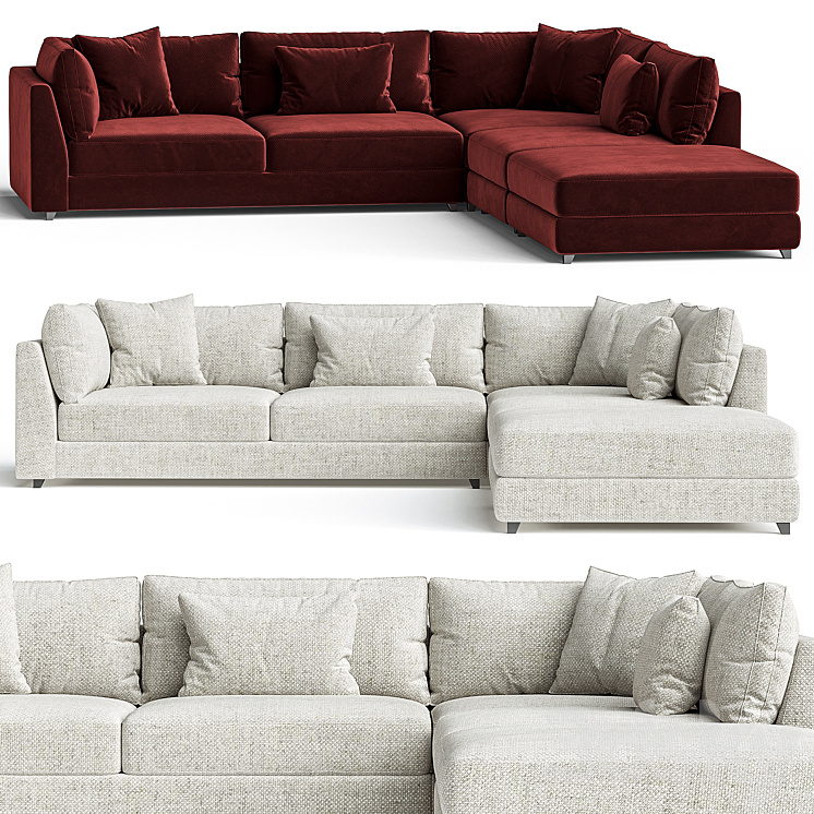 Kellen Sectional, Vicki Knight - Sofa - 3D model