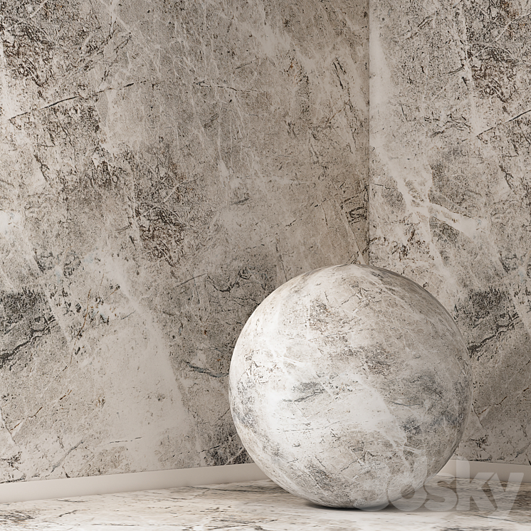 Decorative Stone 19 - Seamless 4K Texture - Stone - 3D model