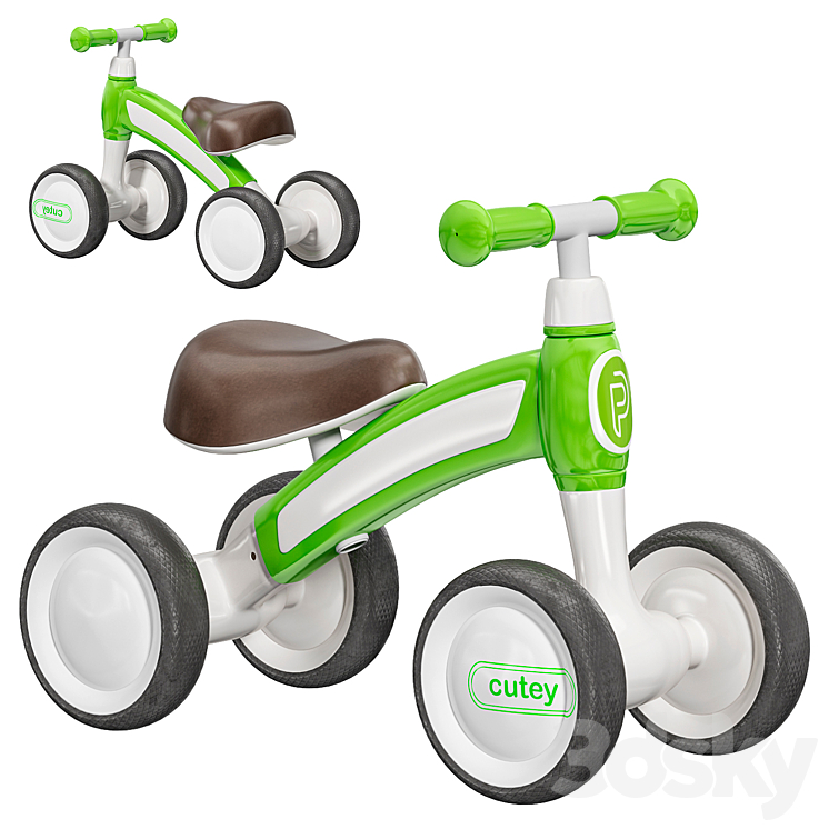 Qplay Cutey Green by rozetka - Miscellaneous - 3D model