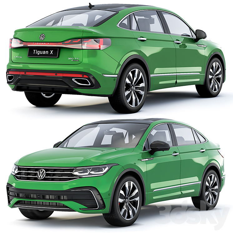 Volkswagen Tiguan X CN-spec 2021 - Ground Transport - 3D model