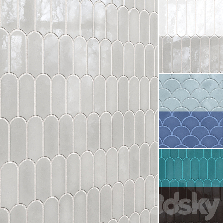 Ceramic Tiles Set 008 - Tile - 3D model