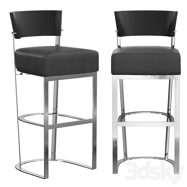 Morgan bar stool - Chair - 3D model