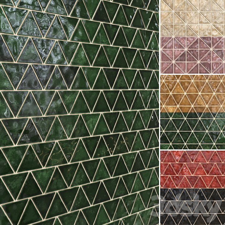 Ceramic Tiles Set 018 - Tile - 3D model
