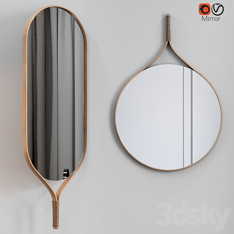 Bolia Racquet Mirror - Mirror - 3D model