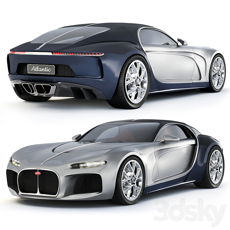 Bugatti Atlantic - Ground Transport - 3D model