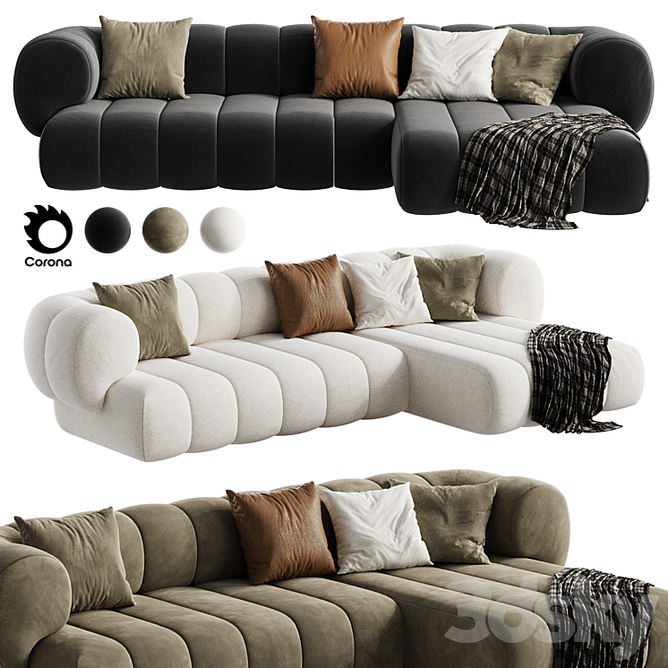 Winfield Chaise Lounge - Sofa - 3D model