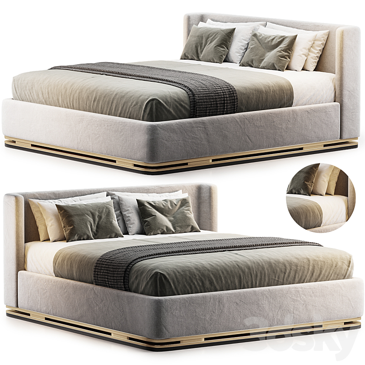 Bed ASHI - Bed - 3D model