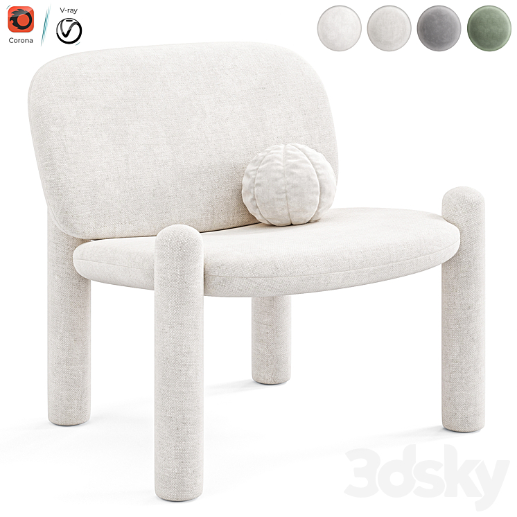 TOTTORI armchair by Driade - Arm chair - 3D model