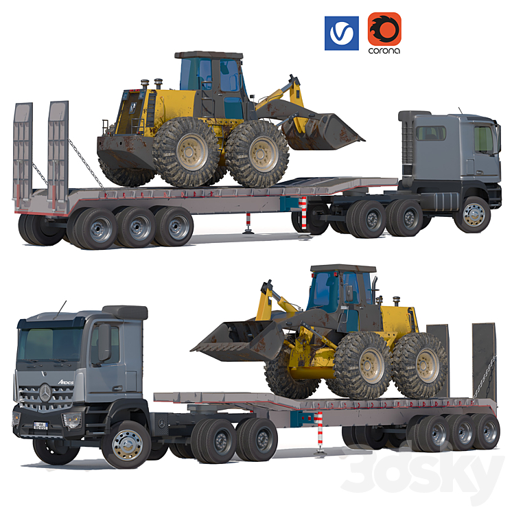 AROCS-articulated vehicle - Transport - 3D model