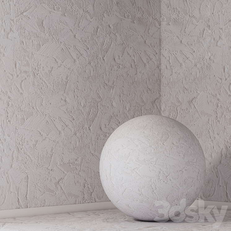 Plaster 01 - Seamless 4K Texture - Wall covering - 3D model