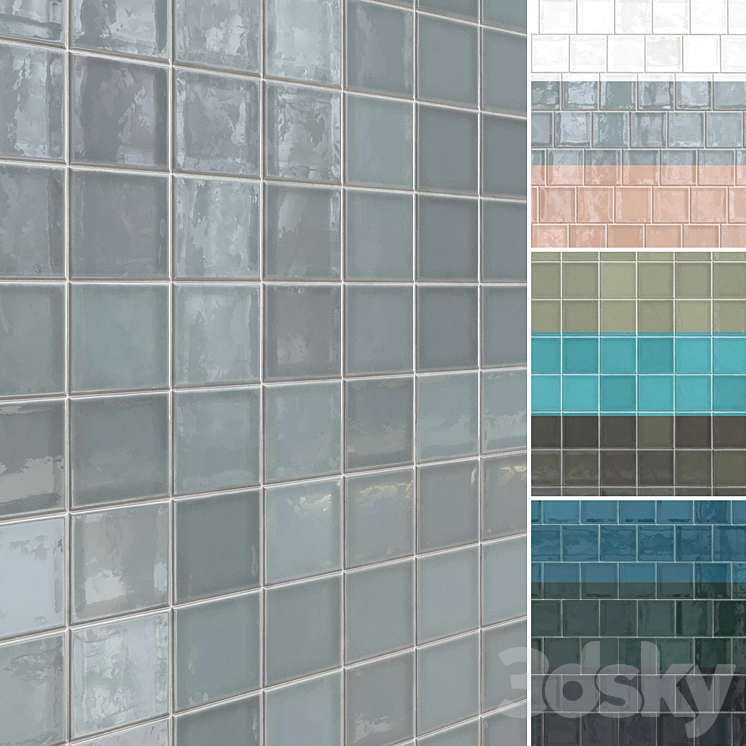 Ceramic Tiles Set 035 - Tile - 3D model