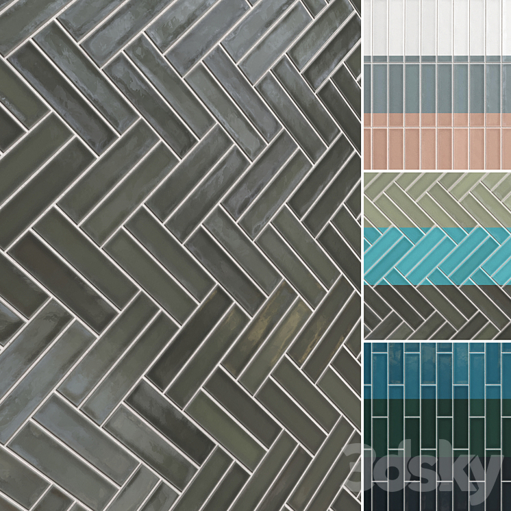 Ceramic Tiles Set 036 - Tile - 3D model