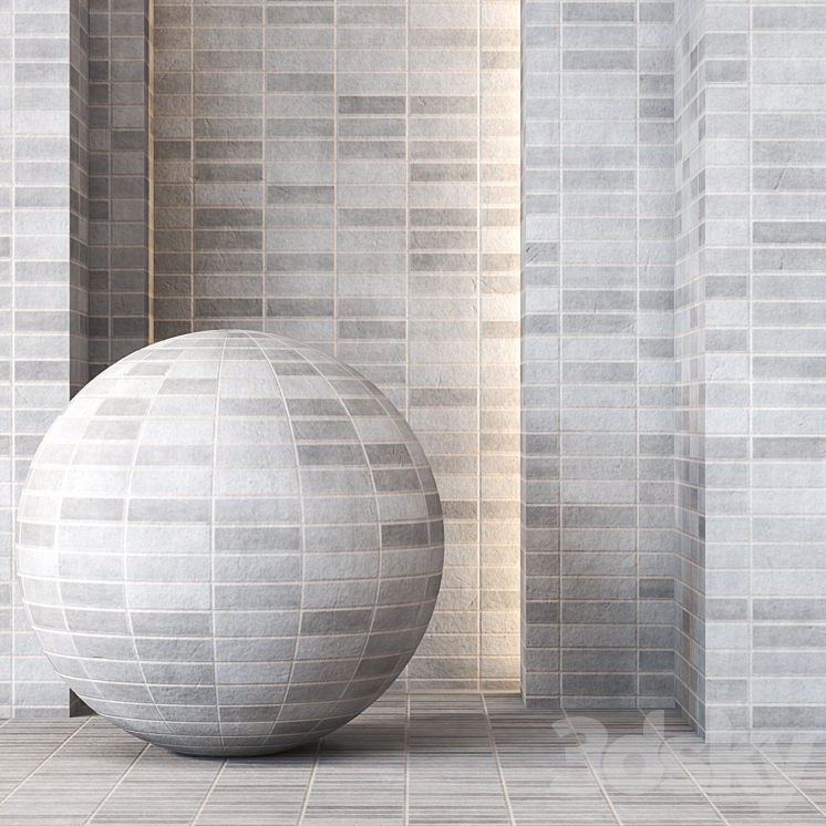 Vintage Brick Texture 4K - Seamless - Tile - 3D model