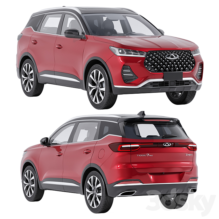 Chery Tiggo 7 Pro - Ground Transport - 3D model