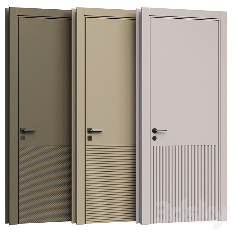 interior door 096 - Doors - 3D model