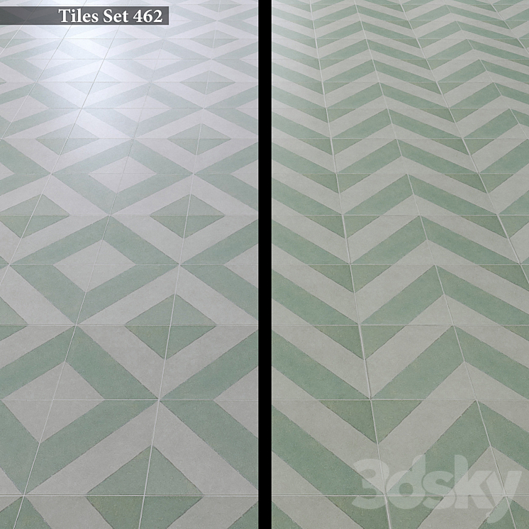 Tiles set 462 - Tile - 3D model
