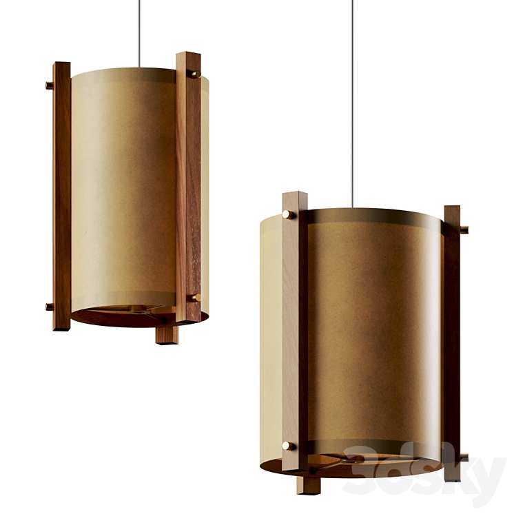 James Mankoff Japanese Inspired Mid-Century Pendant Lamps - Pendant ...