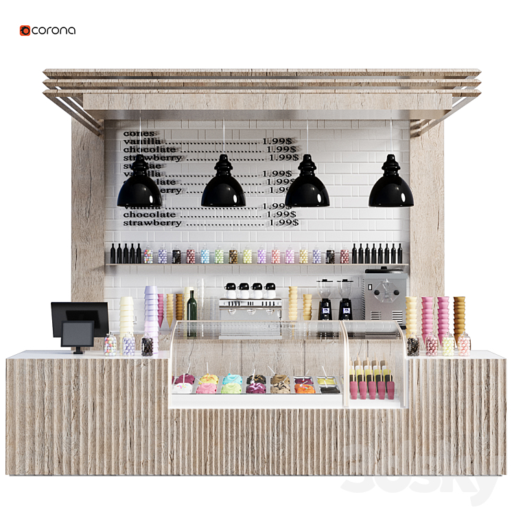 ice cream - Shop - 3D model