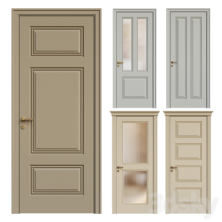 interior door 102 - Doors - 3D model