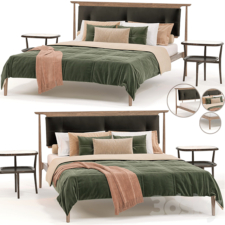 Demasiado Corazon Ceccotti Bed - Bed - 3D model