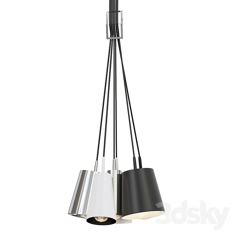 STACK CLUSTER - Pendant light - 3D model