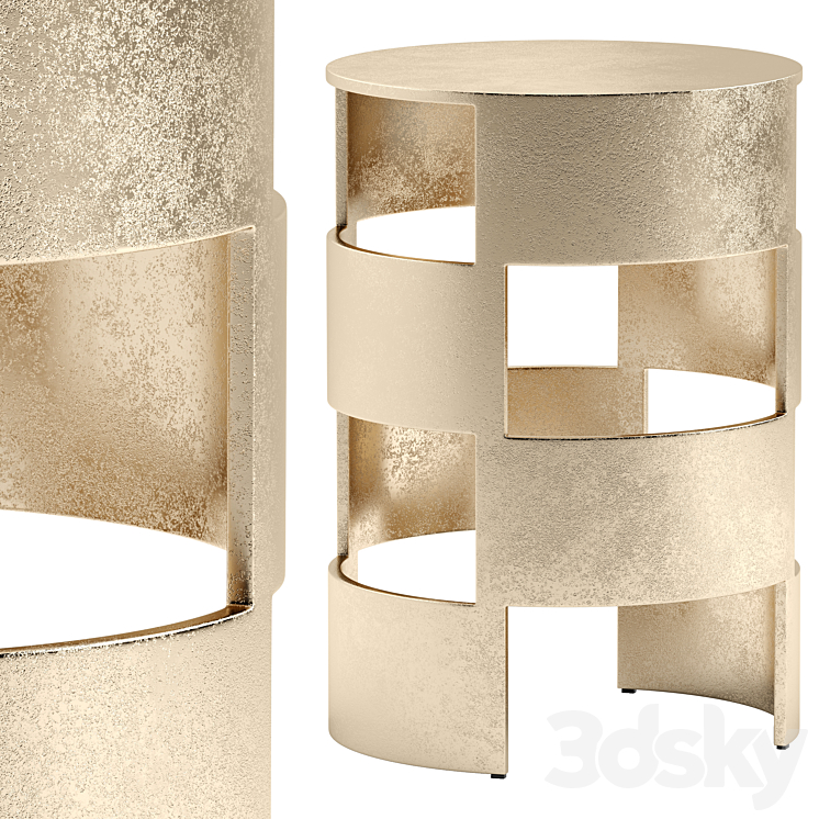 CB2 round side table - Table - 3D model