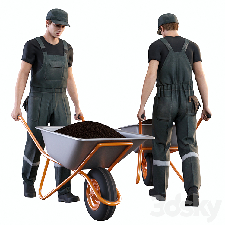 Worker - Creature - 3D model