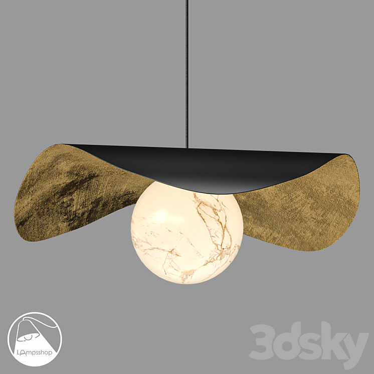 LampsShop.com PDL2592 Pendant Nomera - Pendant light - 3D model