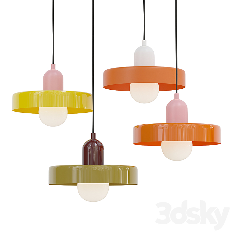 Disc Orb - Pendant light - 3D model