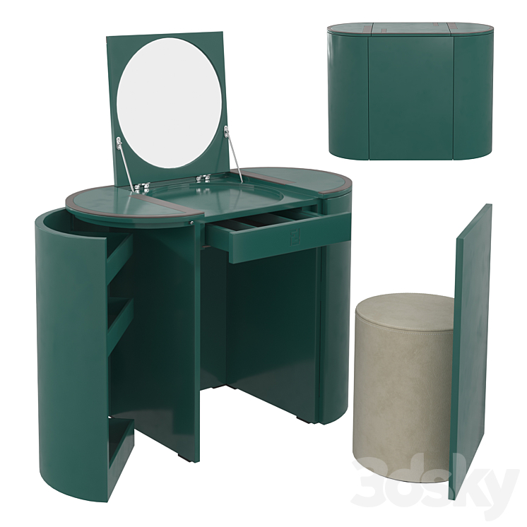 Fendi Casa dressing table O'lock vanity designed by Toan Nguyen ...