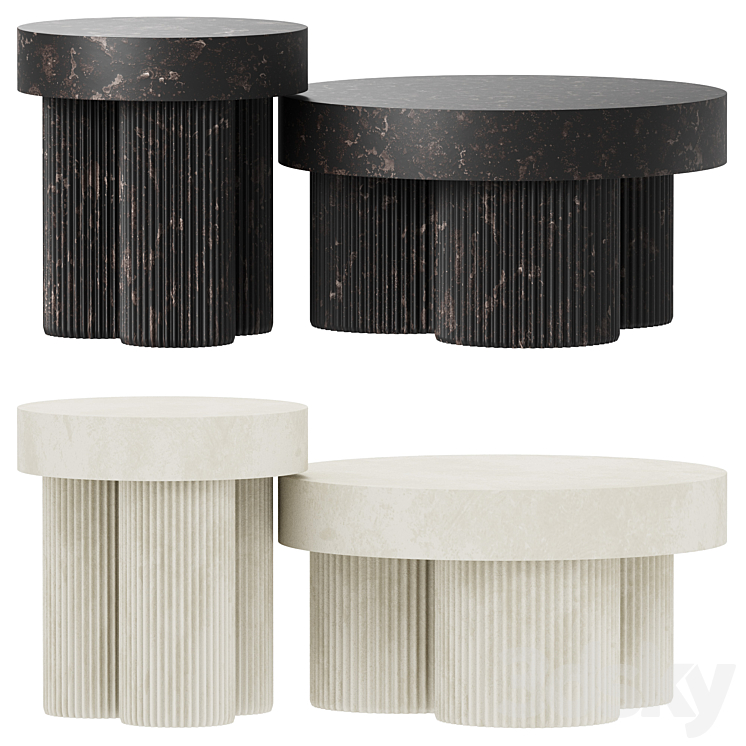 GEAR SET EARTH 2 tables 2 colors - Table - 3D model