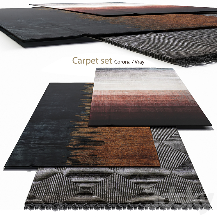 Carpet set 02 - Carpets - 3D model