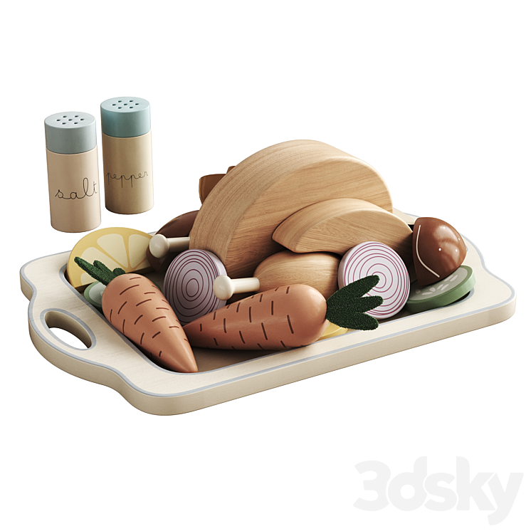 Toy food set - Toy - 3D model