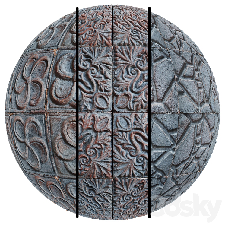 FB779 Decorative ceramic texture ACD04 | 3MAT | PBR | Seamless - Stone ...