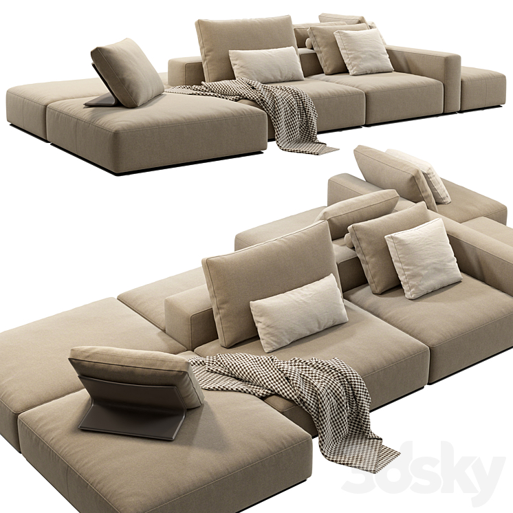Poliform West Side Sofa - Sofa - 3D model