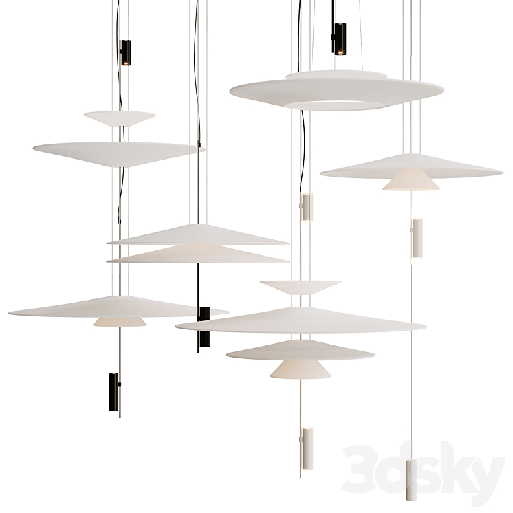 Vibia FLAMINGO Collection - Pendant light - 3D model