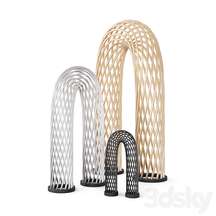 Parabola H - Sculpture - 3D model